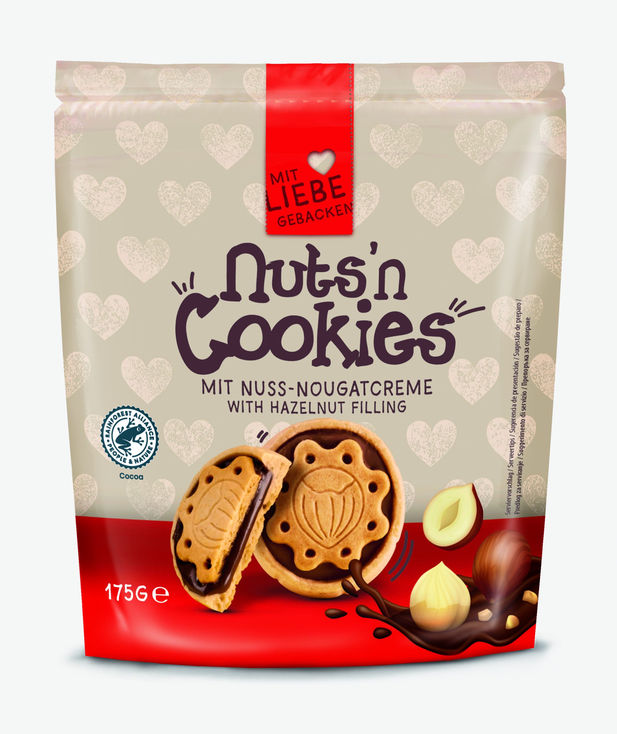 Nouveau lancement : les biscuits fourrés à la noisette en sachet ...